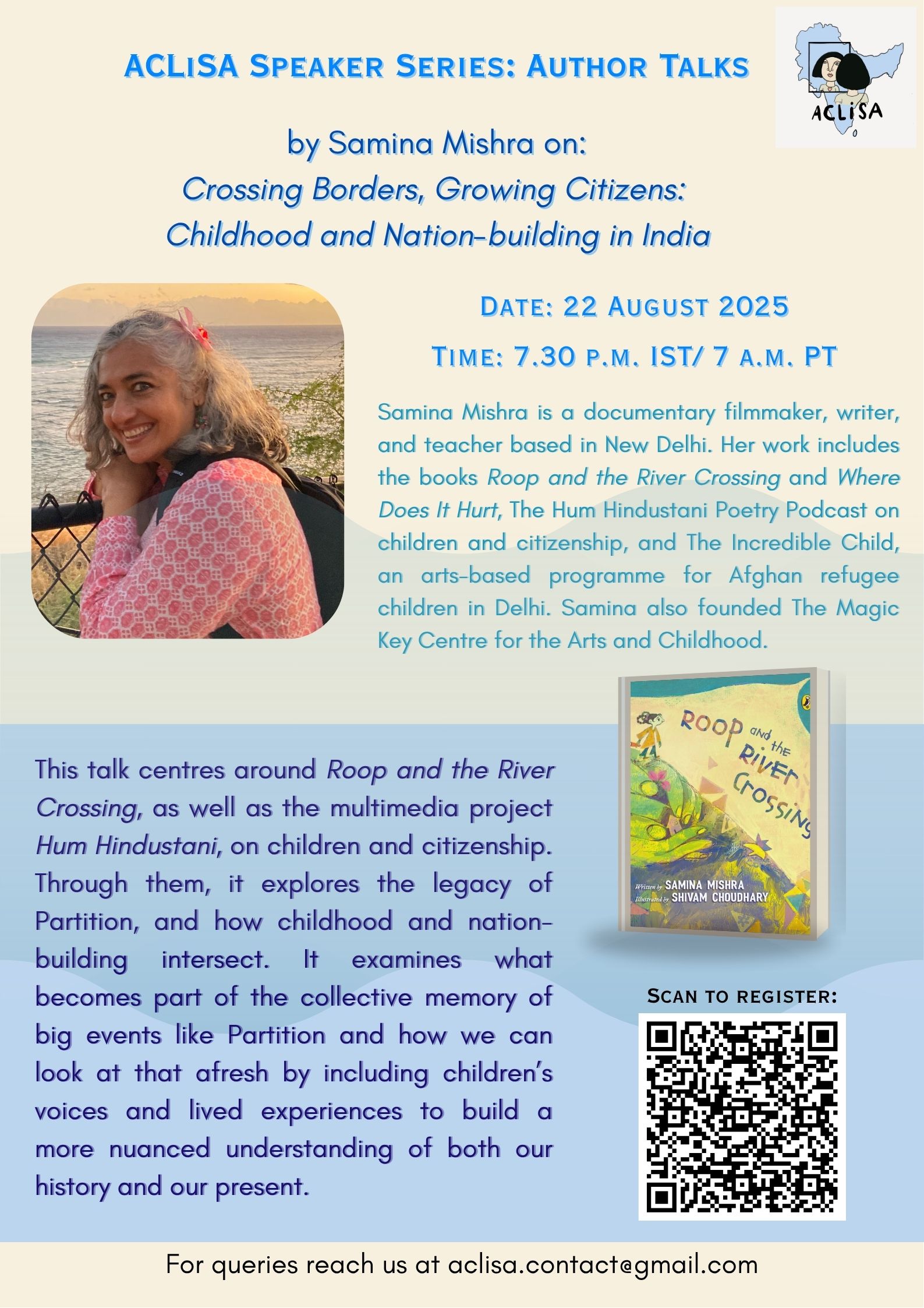 Author Talks: Samina Mishra - Association for Children's Literature in ...